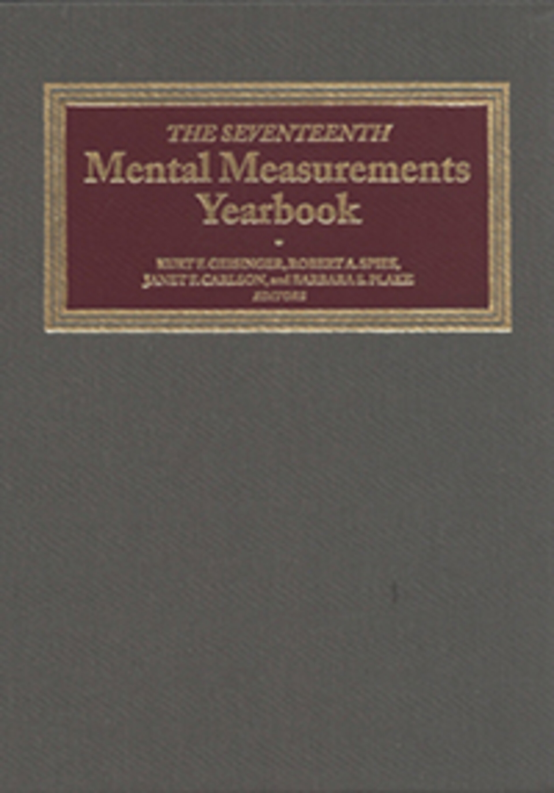 Mental Measurements Yearbook | Buros Center for Testing | Nebraska