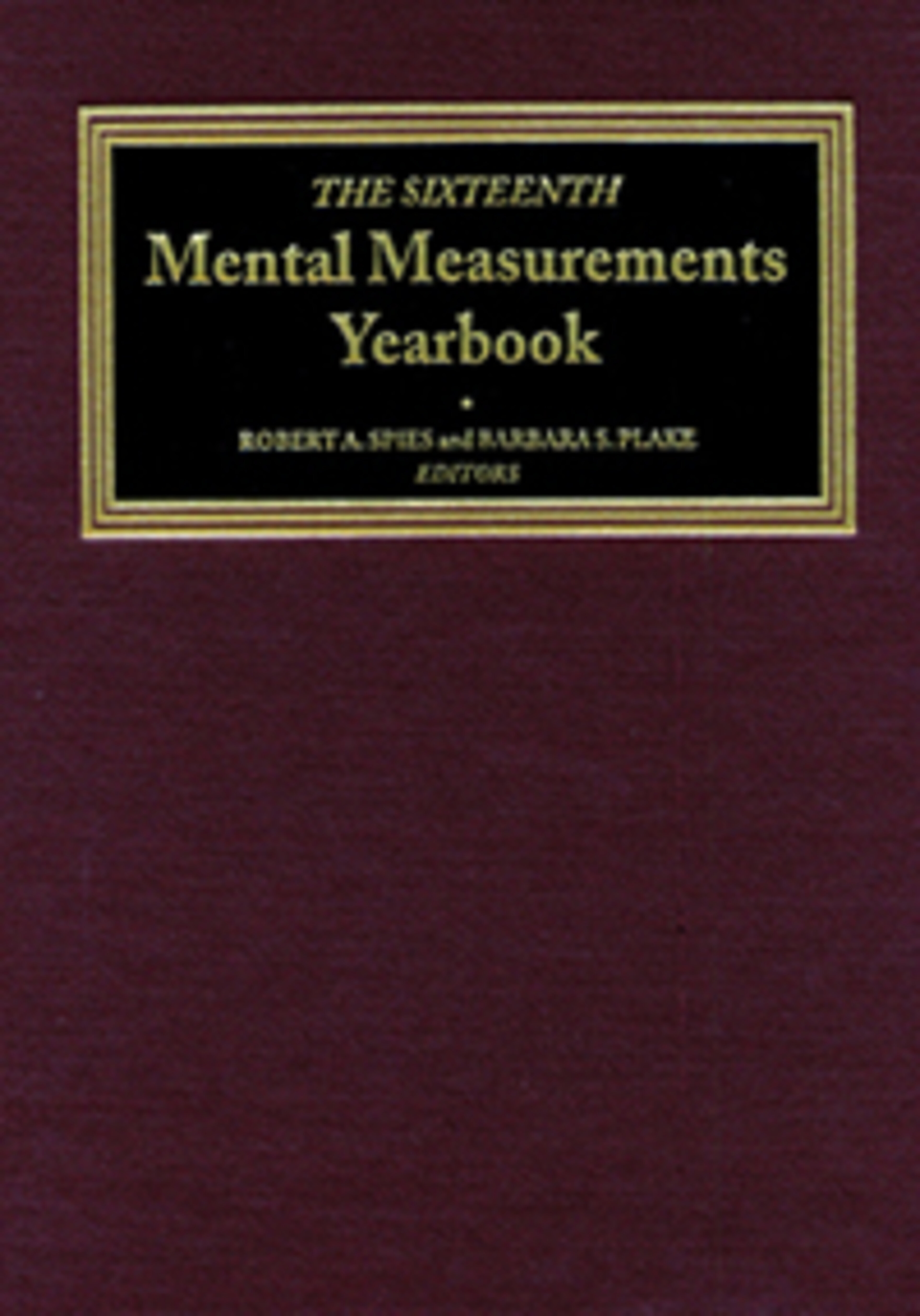 Mental Measurements Yearbook | Buros Center for Testing | Nebraska
