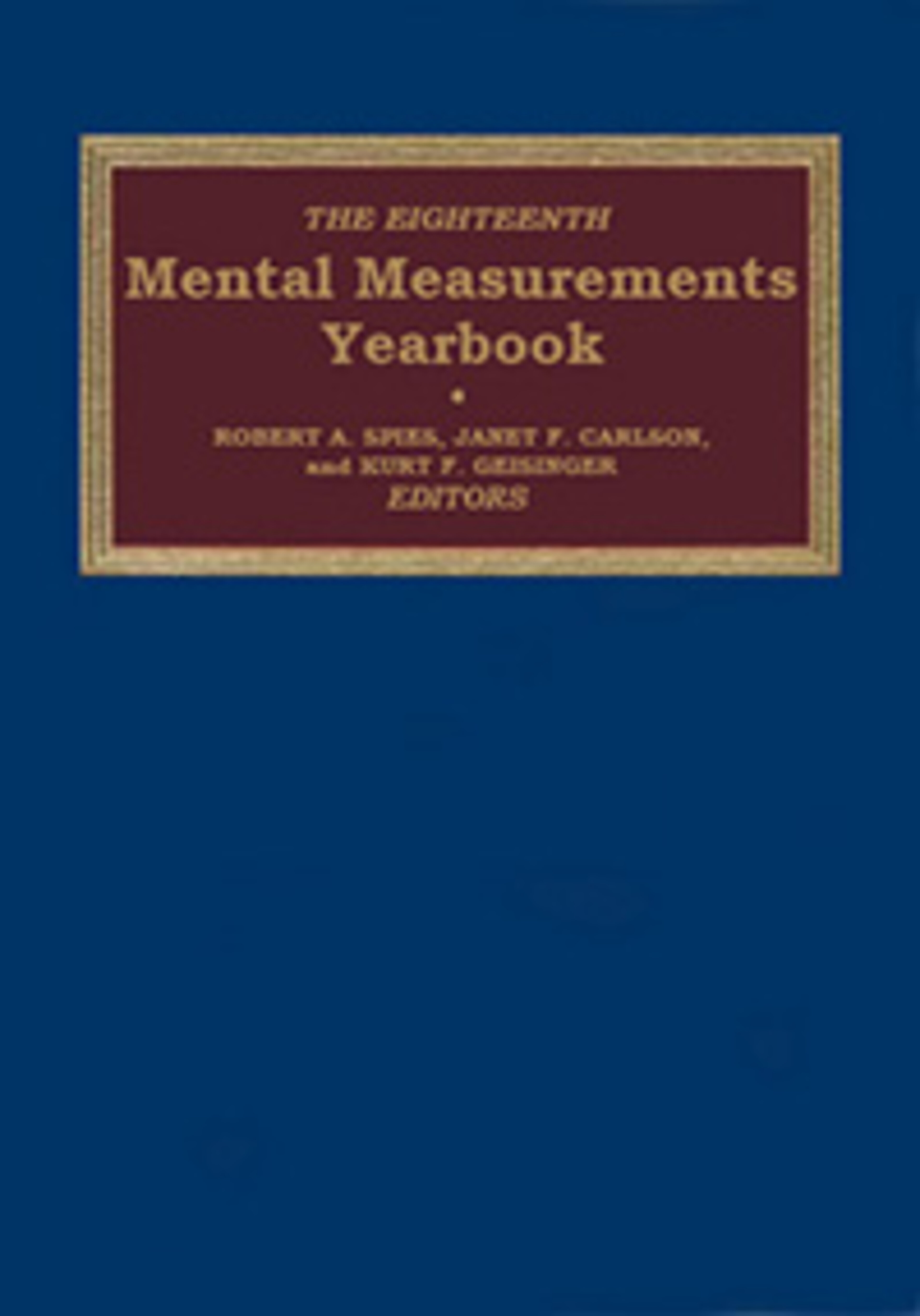 Mental Measurements Yearbook | Buros Center for Testing | Nebraska