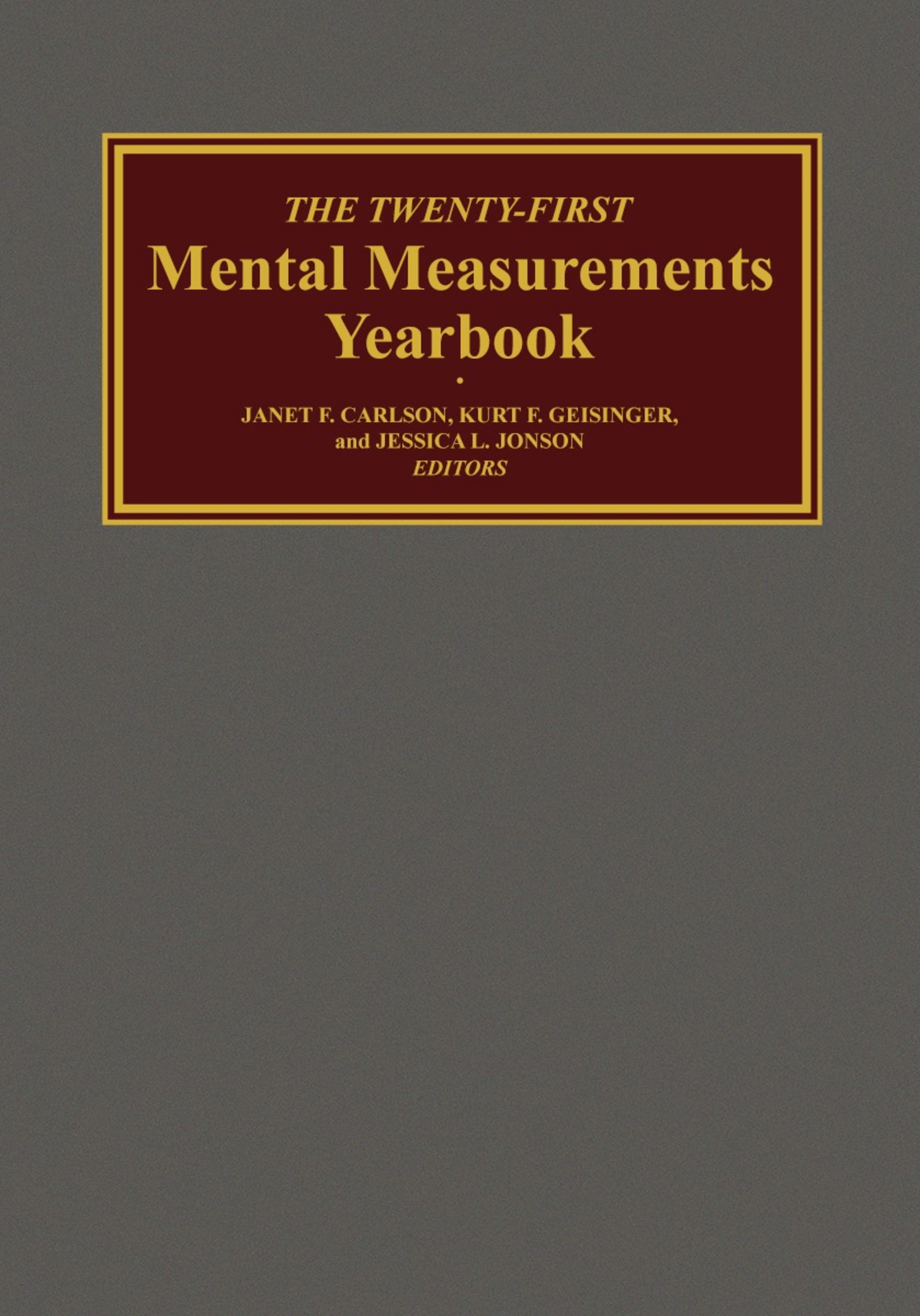 Mental Measurements Yearbook | Buros Center for Testing | Nebraska